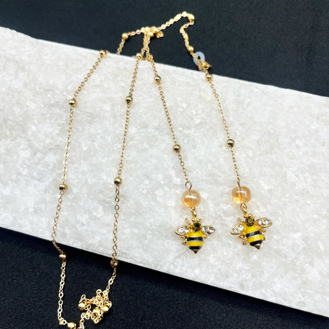 Little Bee Pendant Glasses Chain/bee Glasses Chain/sunglasses Chain ...