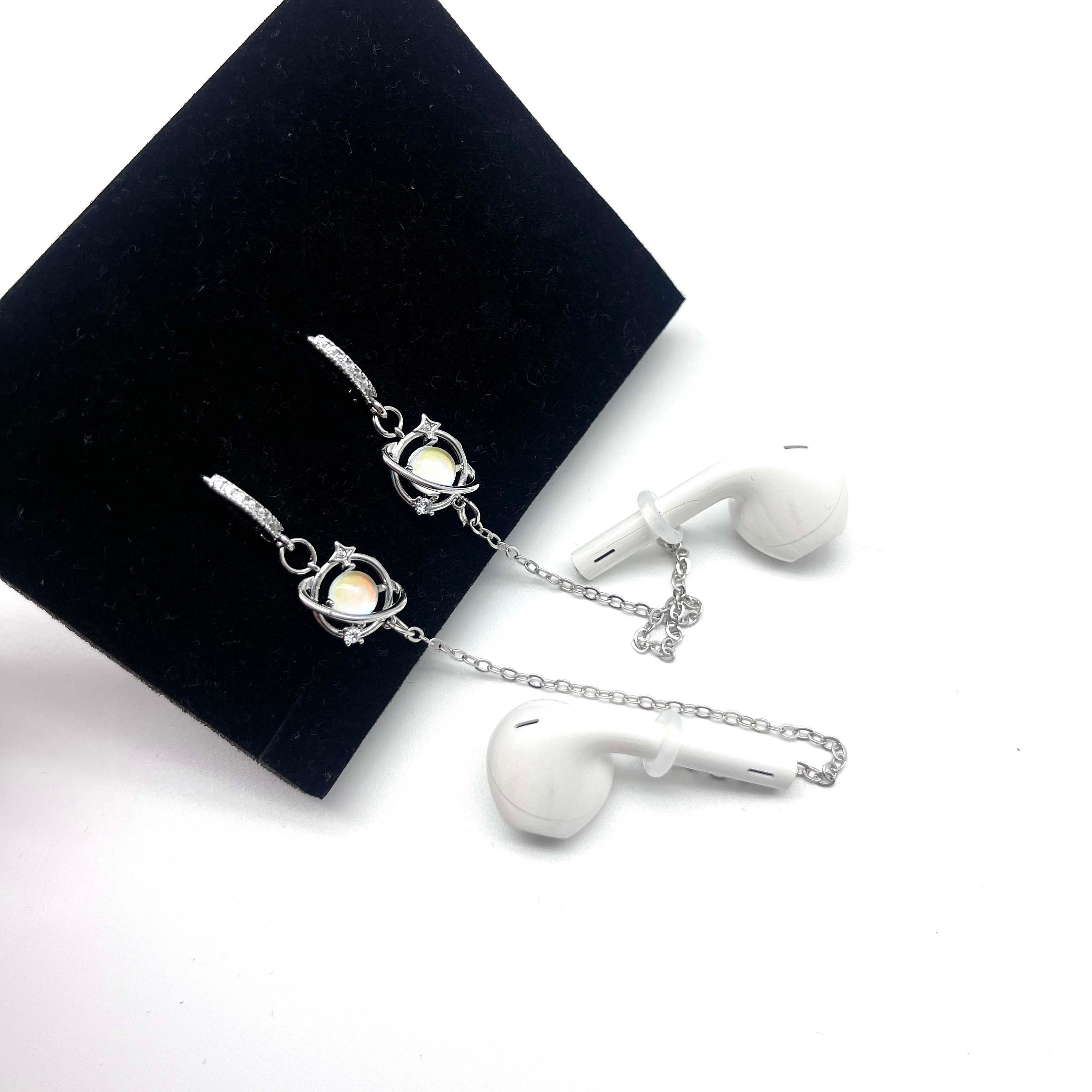 Opal Planet Airpods Earrings/planet Airpods Anti-loss - Etsy