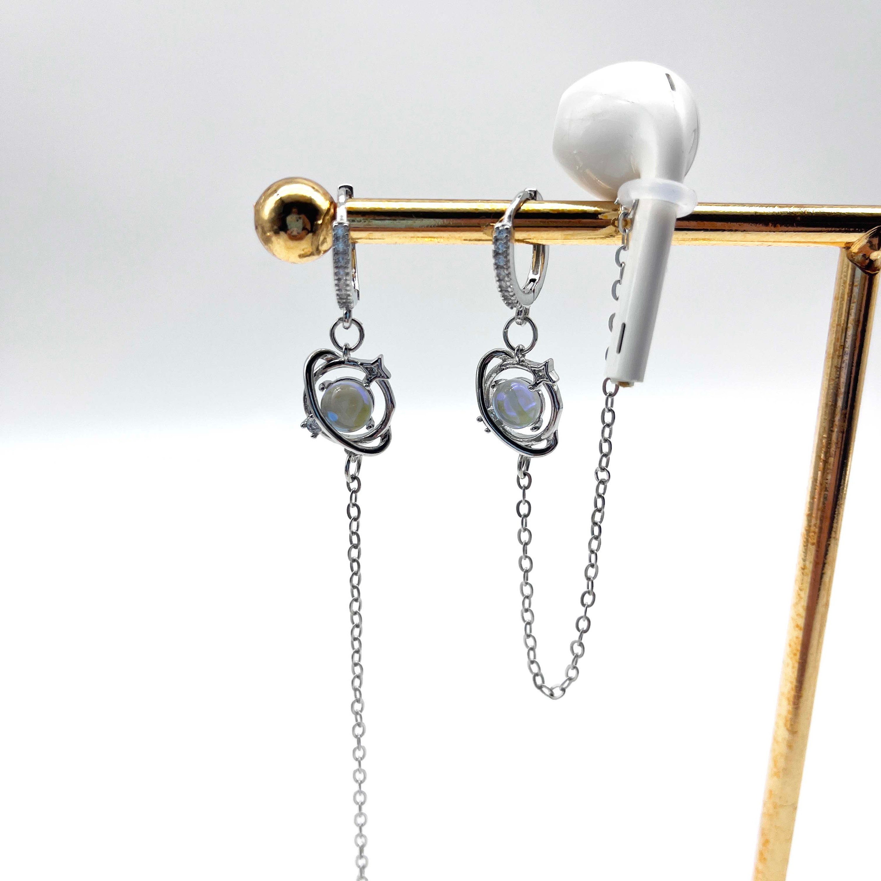 Opal Planet Airpods Earrings/planet Airpods Anti-loss - Etsy