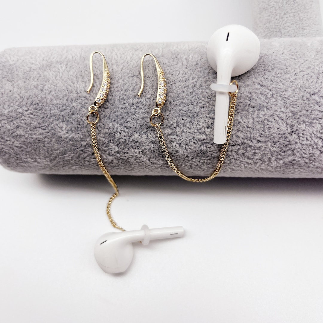 Rhinestone Earrings Airpods Anti Loss Earrings/airpods Anti - Etsy