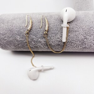 Rhinestone Earrings Airpods Anti Loss Earrings/airpods Anti Loss ...