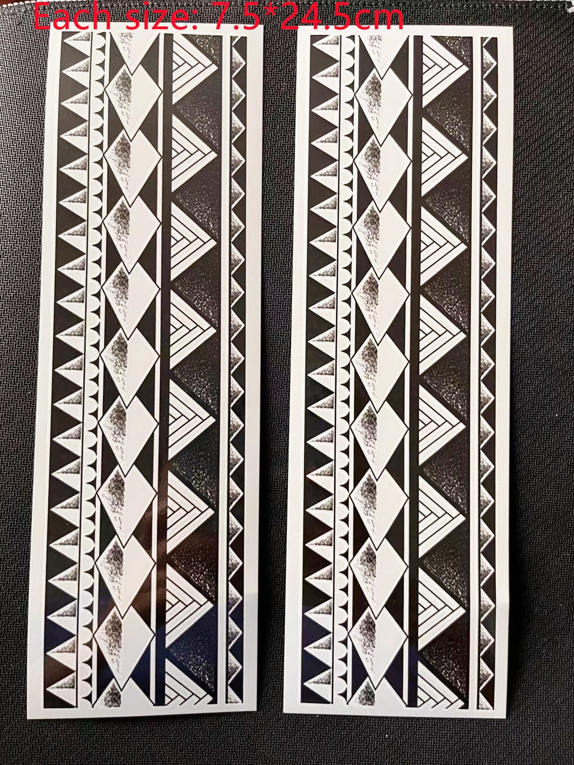 2pcstemporary Black Armband Tattoo Armband Tattoo Polynesian Etsy Norway