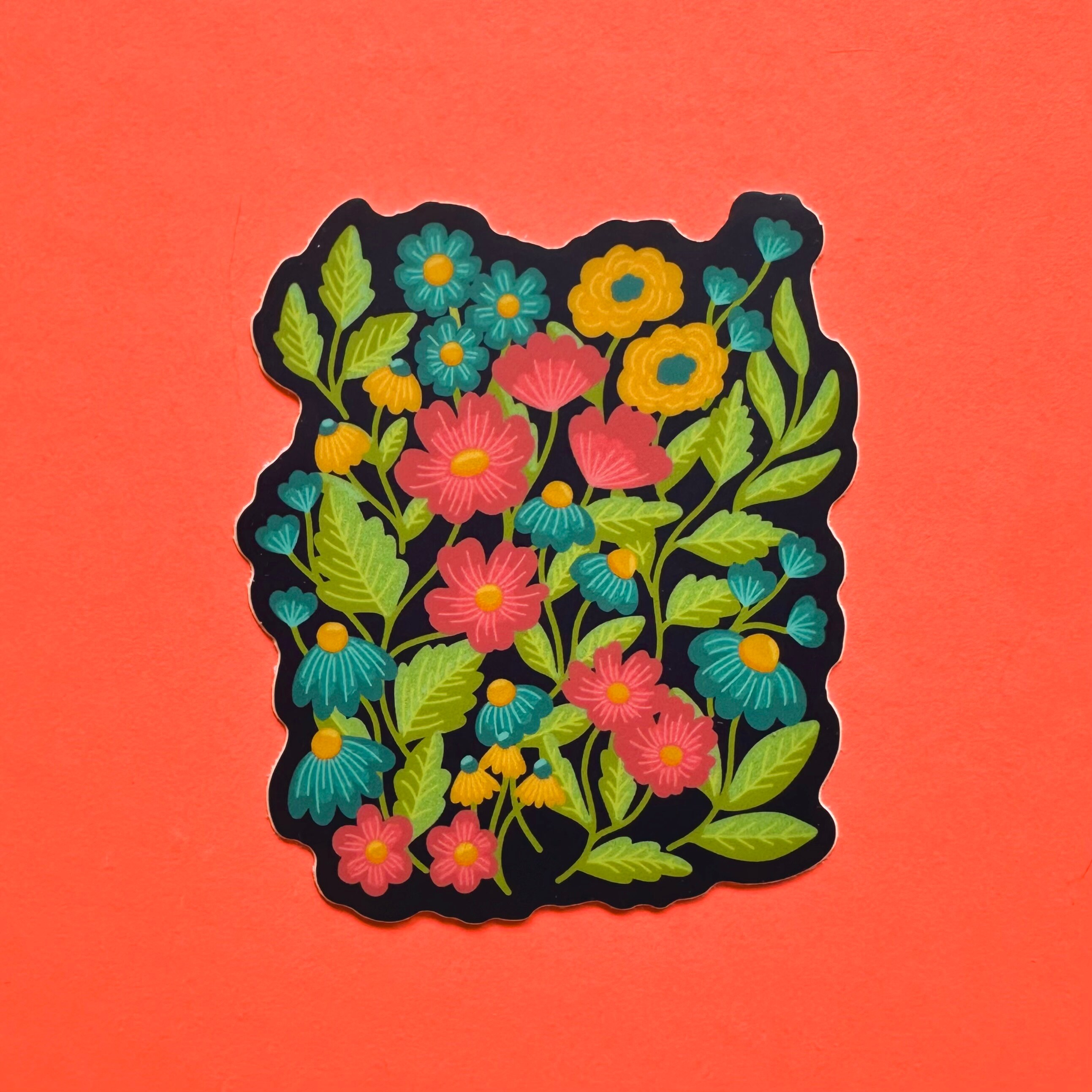 Fresh Garden Florals Sticker - Etsy