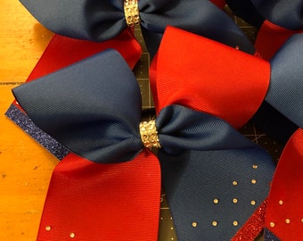 Fire Cheer Bow - Etsy