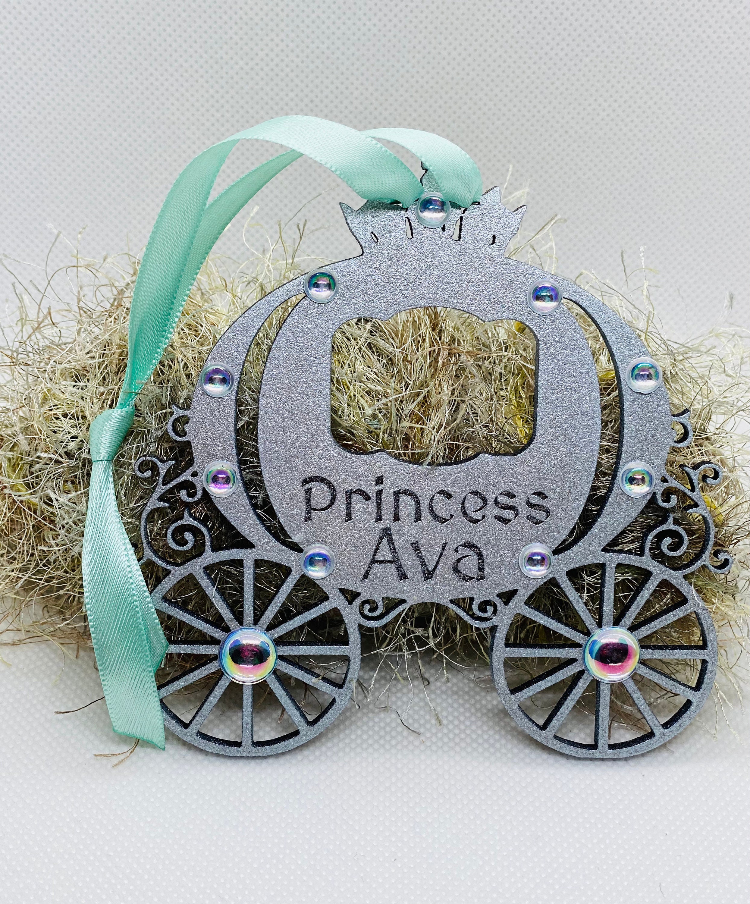 Personalized Princess Carriage, Princess Carriage Ornament, Little ...
