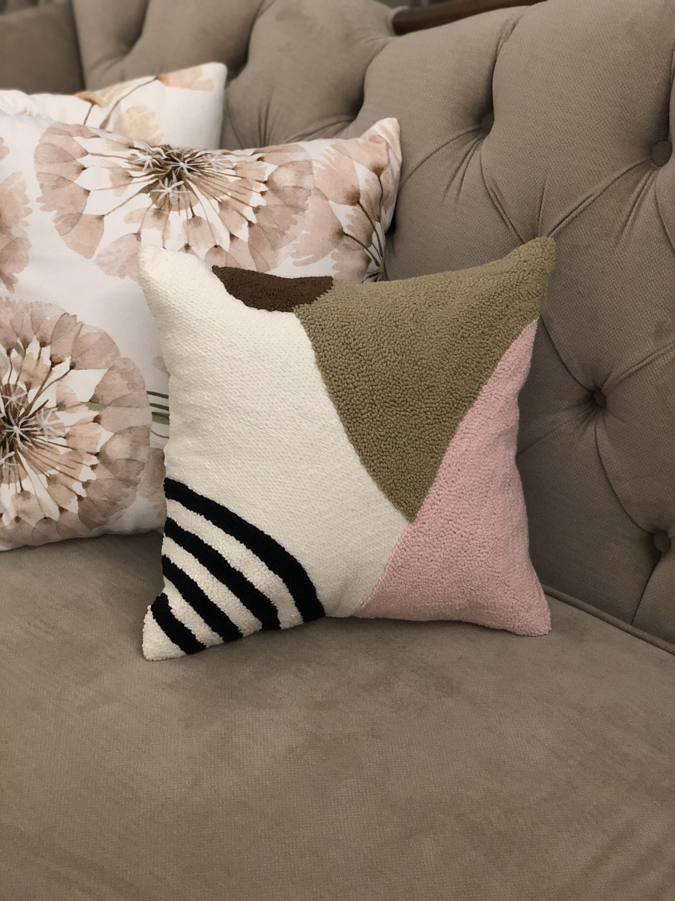 Punch pillow handmade pillow punch needle pillow punch | Etsy