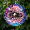 Kinetic Spiral Crystal Ball Wind Spinner, Crystal Glass Orb Pendant ...