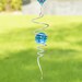 Kinetic Spiral Crystal Ball Wind Spinner, Crystal Glass Orb Pendant ...