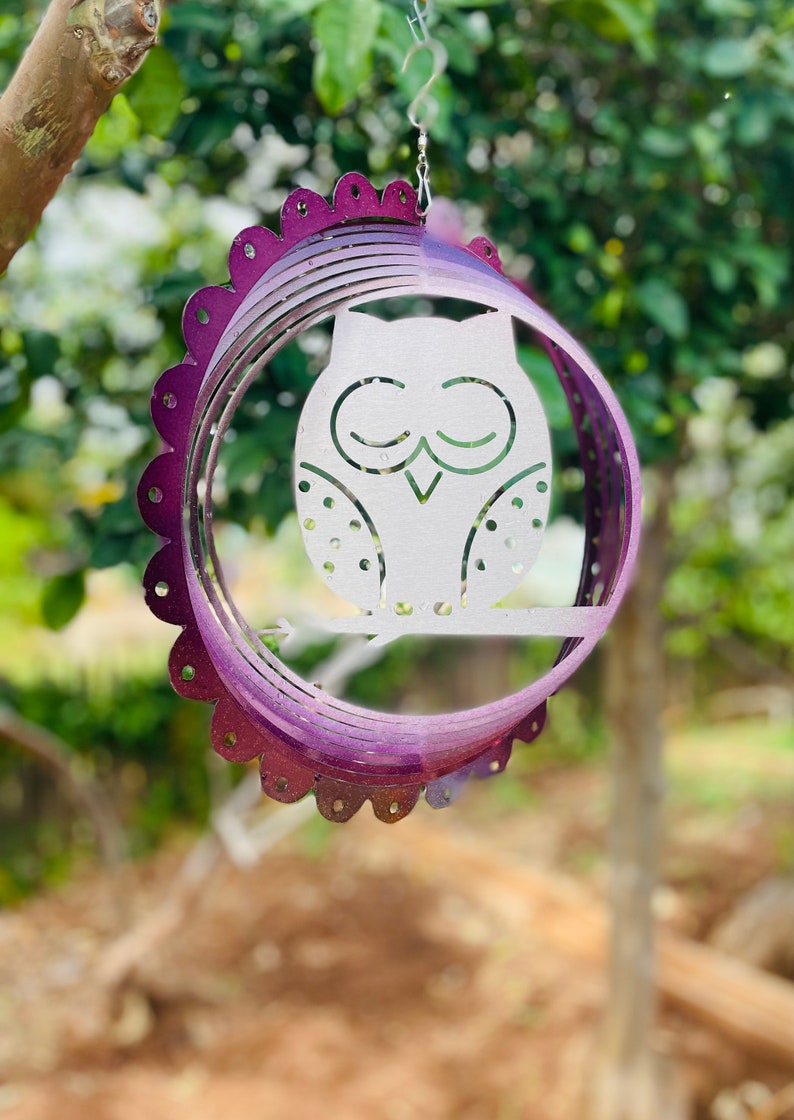 Owl Wind Spinner Kinetic Wind Spinners for Yard and Garden Modern ...