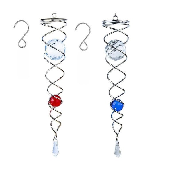 Hanging Wind Spinner With Crystal - Etsy