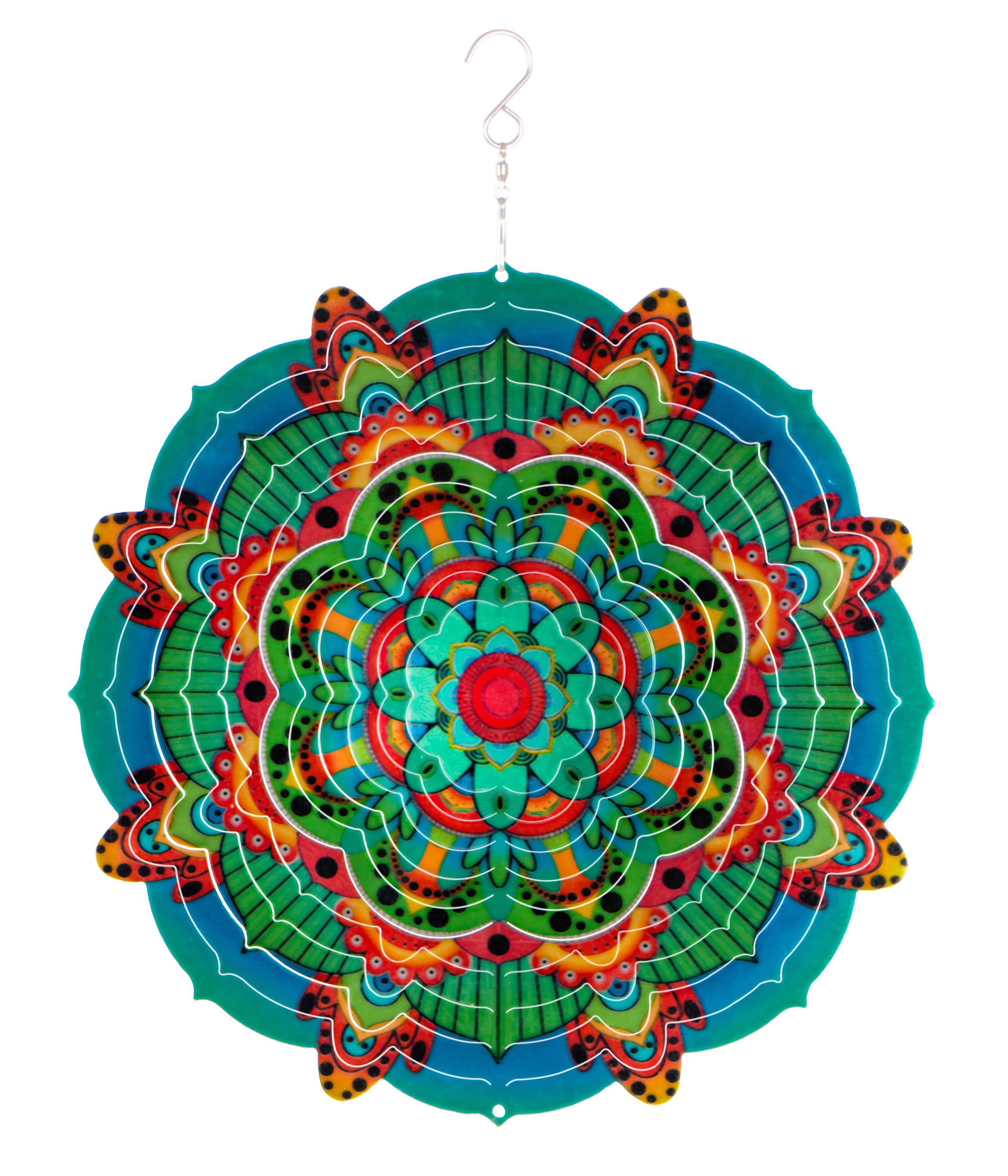 Mandala Wind Spinner 12 Inches Hanging Garden Spinner for - Etsy