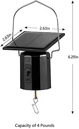 Solar Powered Wind Spinner Motor Solar Energy Hanging | Chimes Ornament ...