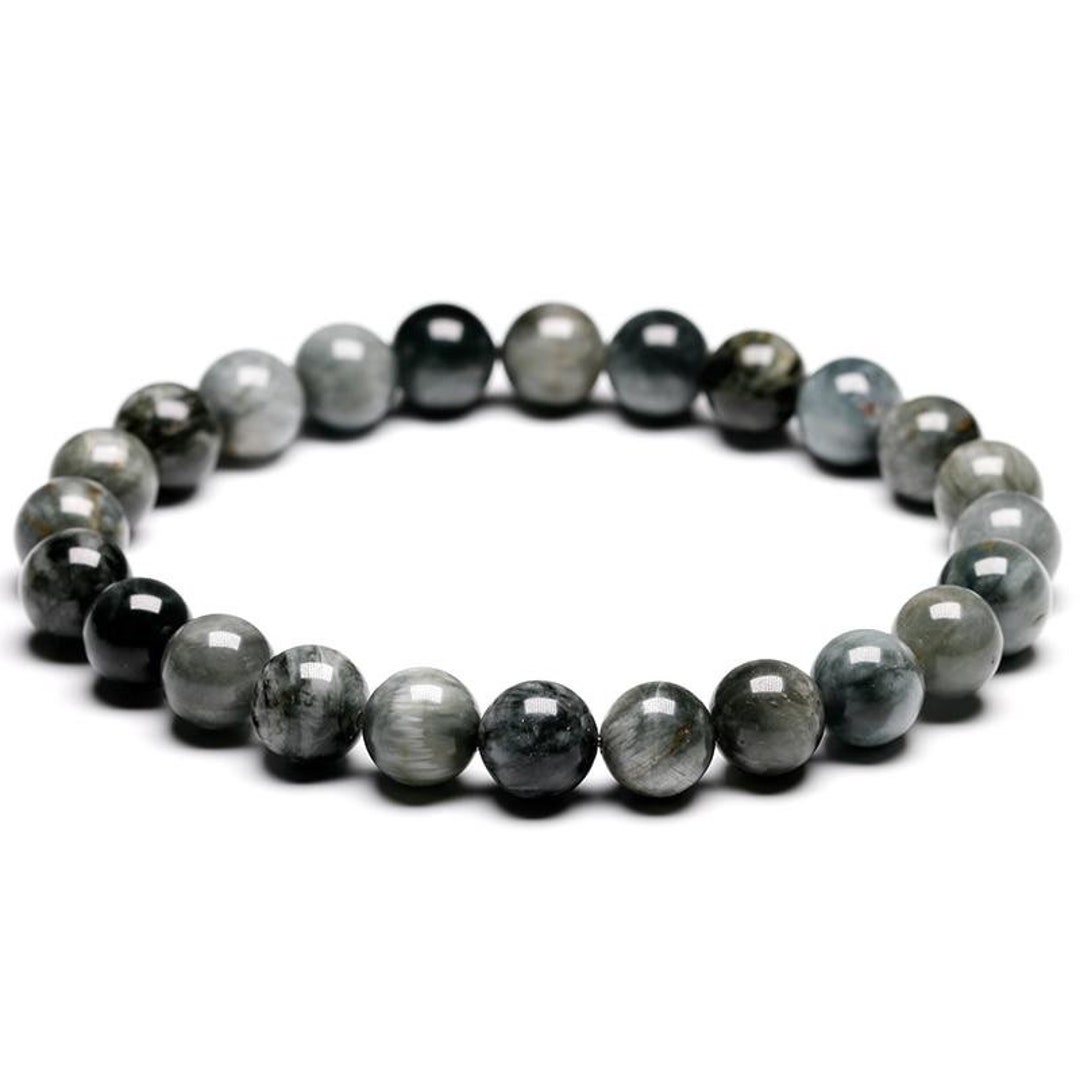 Genuine Natural Stone Grey Eagle Eye Falcon Eye Beads - Etsy