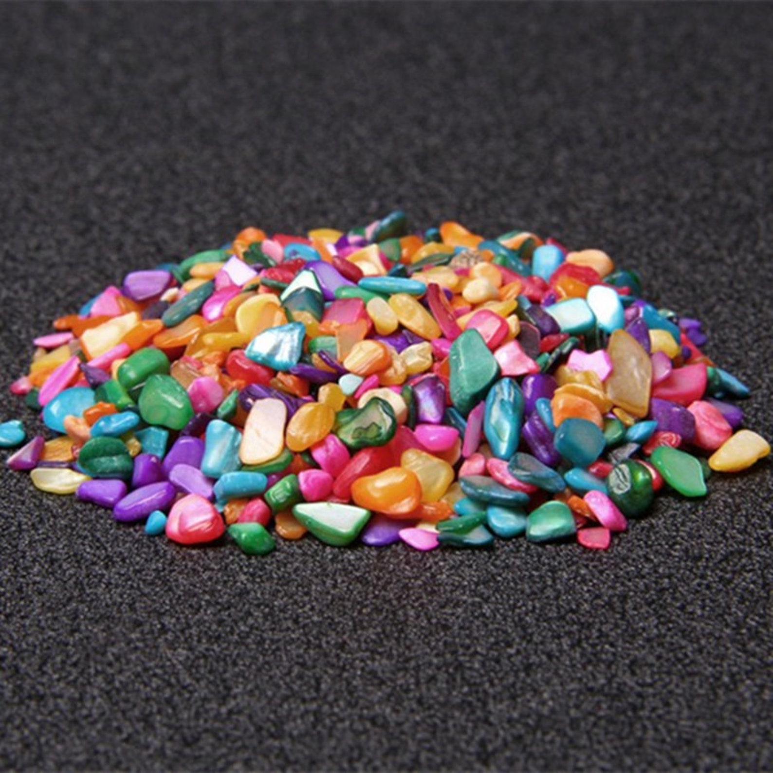 Colorful Quartz Gravel Crystals, Healing Stones, Color Shells Chips for ...