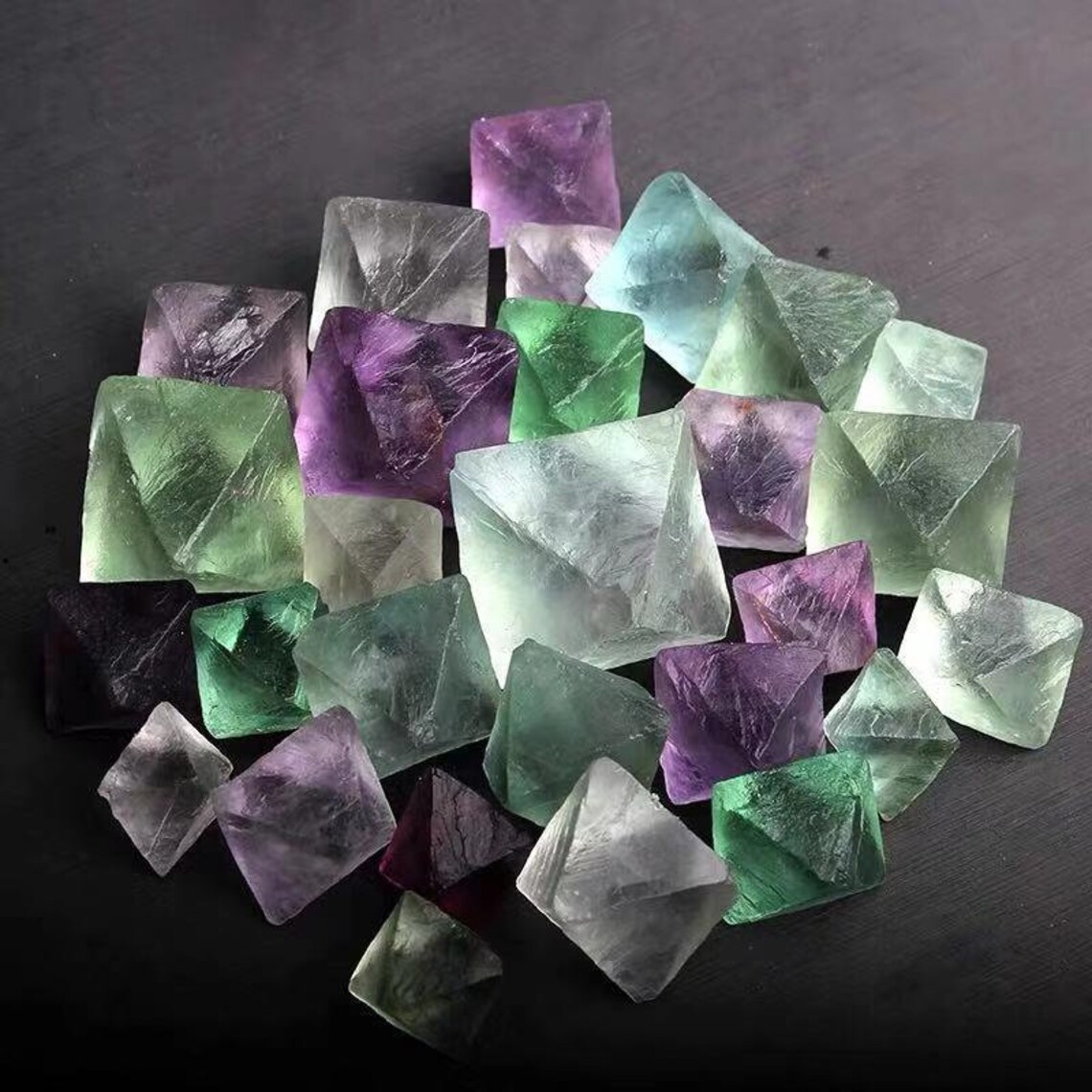 Fluorite Octahedron, Quartz Crystals, Natural Stones and Minerals ...
