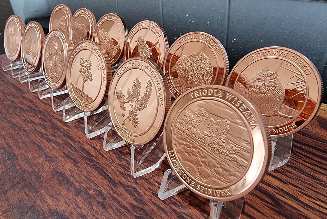 12pc 1oz Copper Round Set - Entire Flora & Fauna Series or Choose Your ...