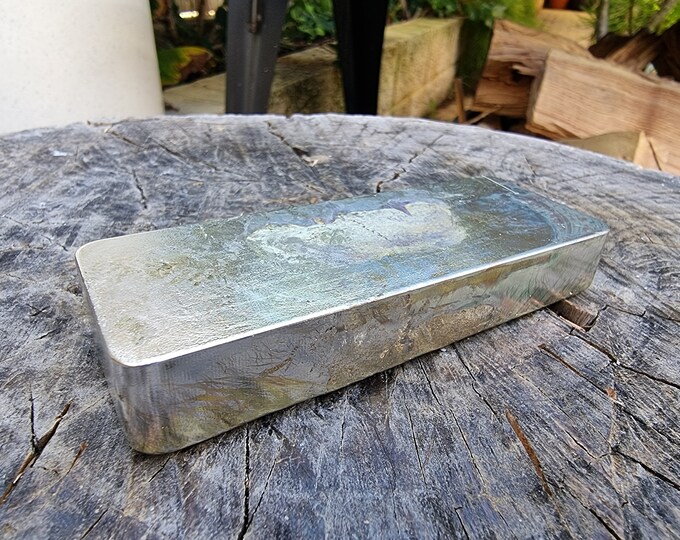 500g Tin Ingot - Tin Bullion Bar .9997 Sn Hand Poured - Etsy
