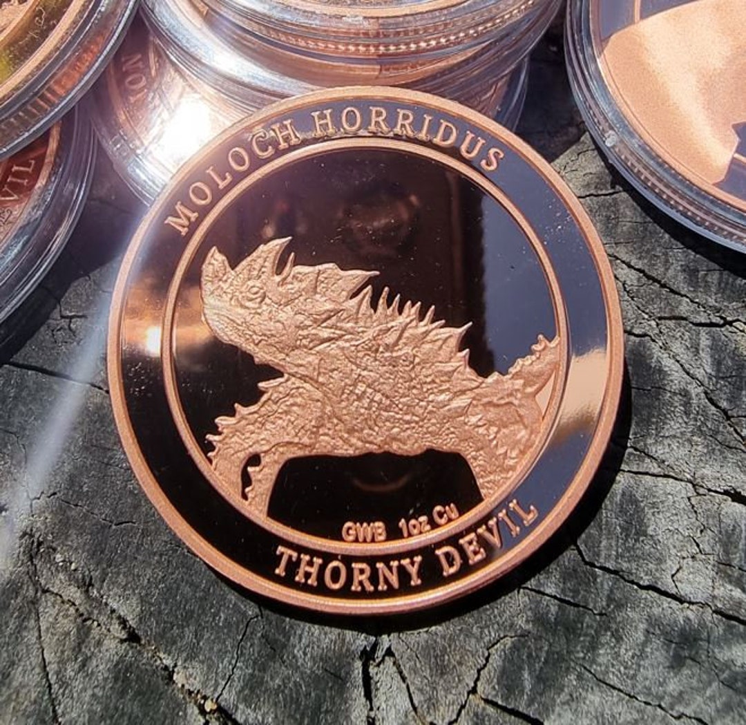 1 Ounce Copper Round - 1 Troy Ounce Thorny Devil - Copper Coin - Etsy ...