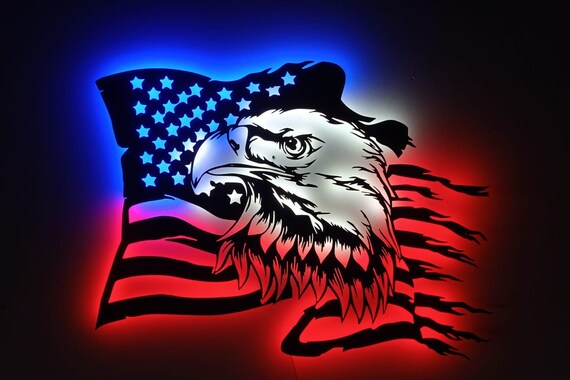 Cool American Flag With Eagle
