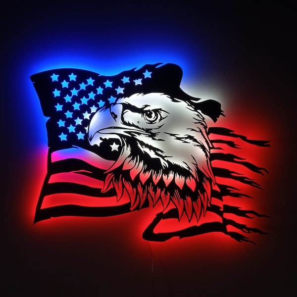 American Flag Led - Etsy