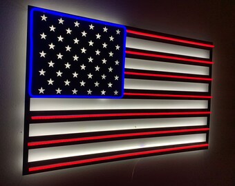 Neon Led Usa Flag - Etsy