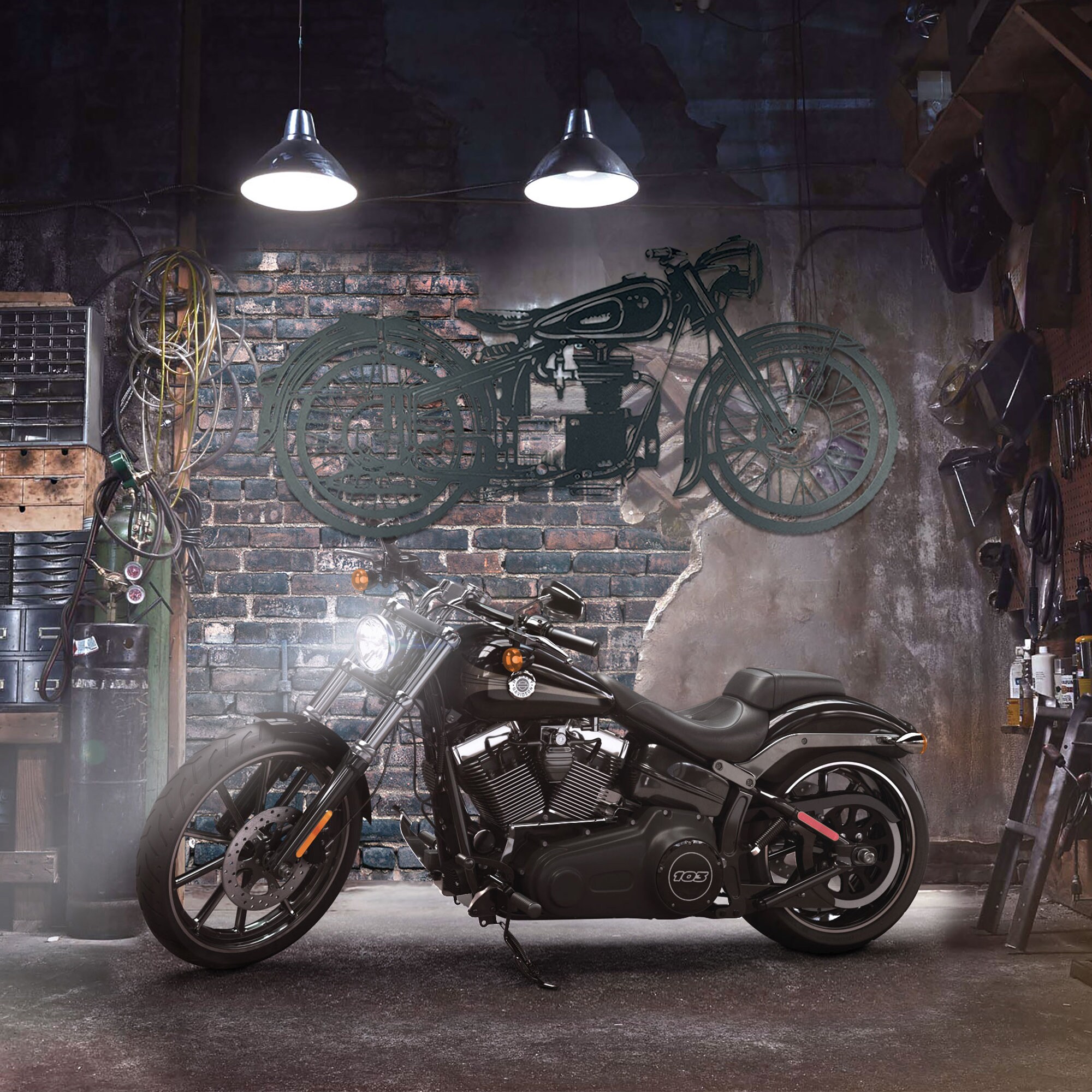 Harley Davidson Metal Wall Art Harley Davidson Geschenken Etsy Nederland