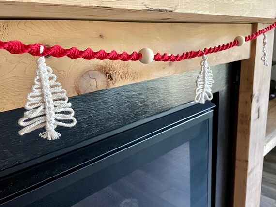 Christmas Tree Macrame Garland - Etsy