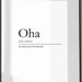 Definition Sign: Oha Lustiges Poster Printable Posterdruck Digitaldruck ...