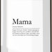 Definition-sign: Mama | Poster | Printable | Poster Print | Digital ...