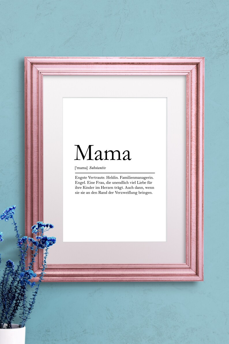 Definition-sign: Mama | Poster | Printable | Poster Print | Digital ...