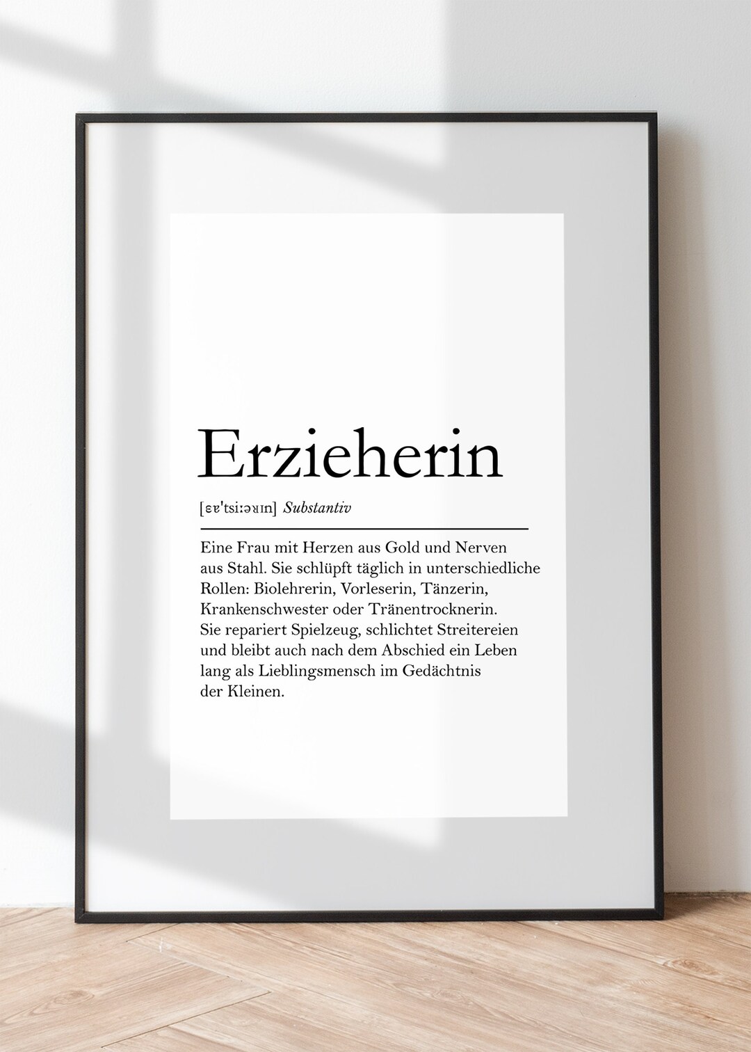 Printed Poster Farewell Educator | Definition Signs | DIN A5, DIN A4 ...