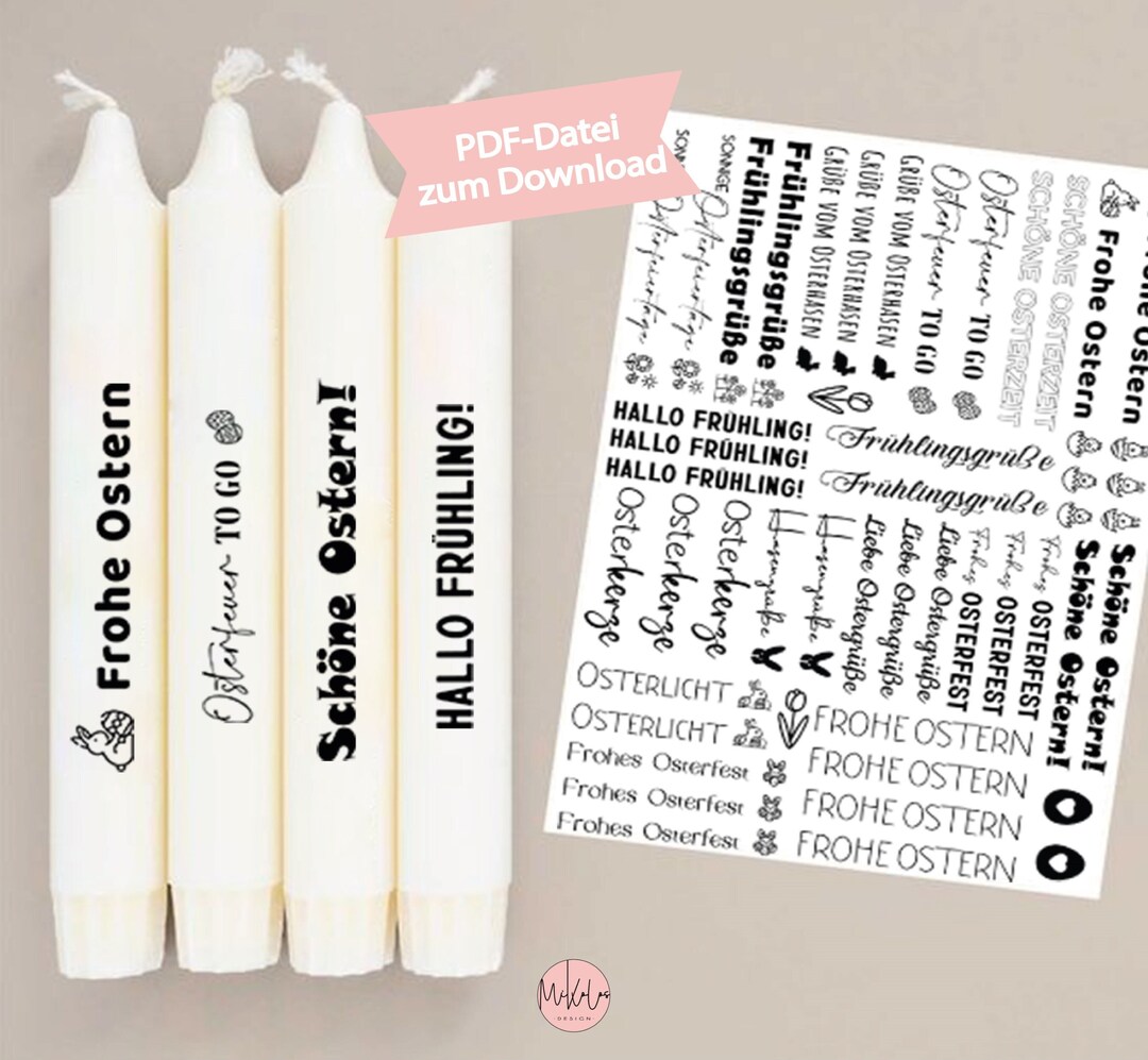 Easter Candle Tattoos to Print Out Yourself Design Candles Candle ...