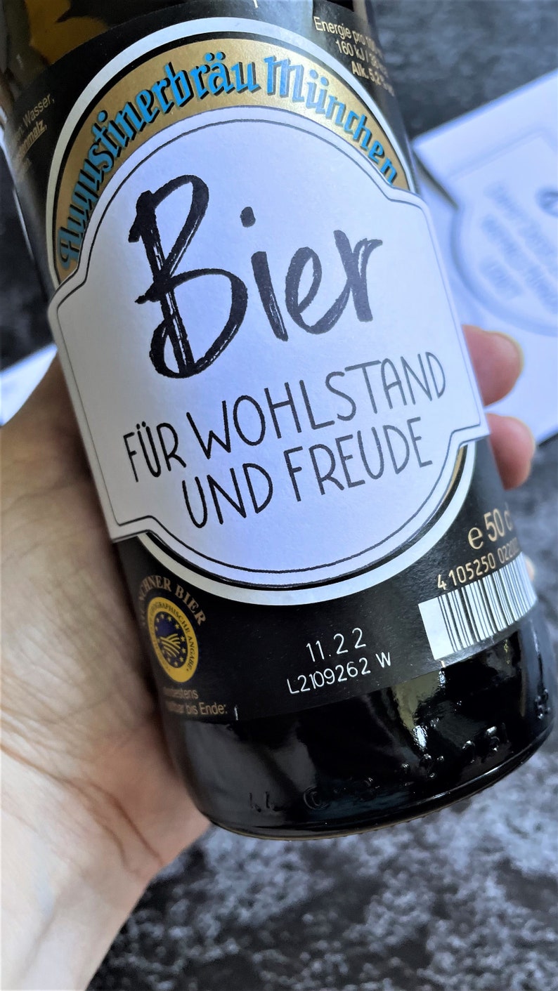 Für Bierliebhaber zur Einweihung: Etiketten Salz Brot BIER - Etsy.de
