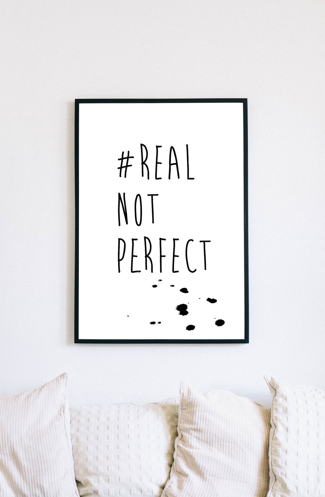 POSTER: Real Not Perfect | Poster | Printable | Poster Printing ...