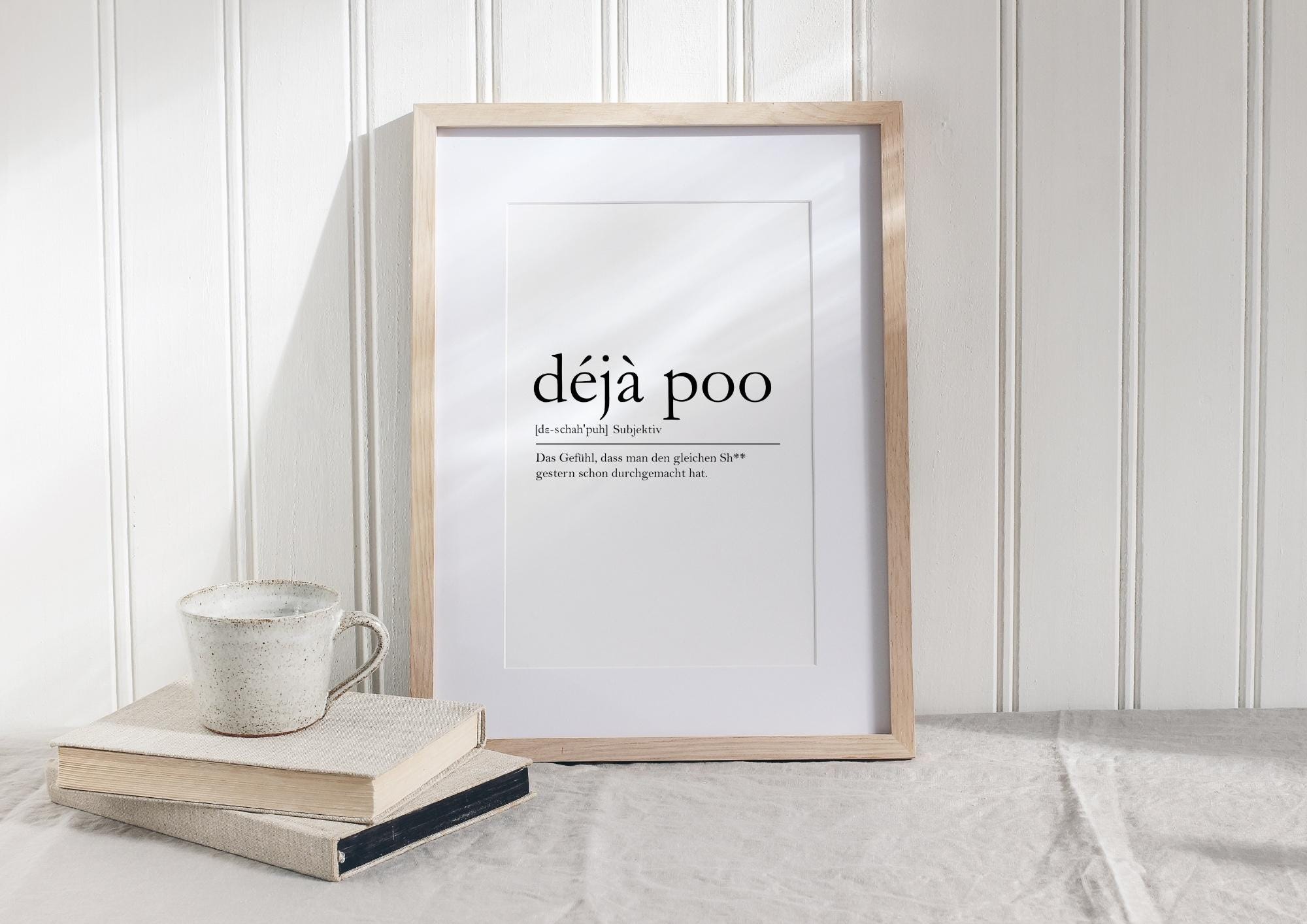 Deja Poo | Funny Poster | Definition Sign | Wall Art - Etsy