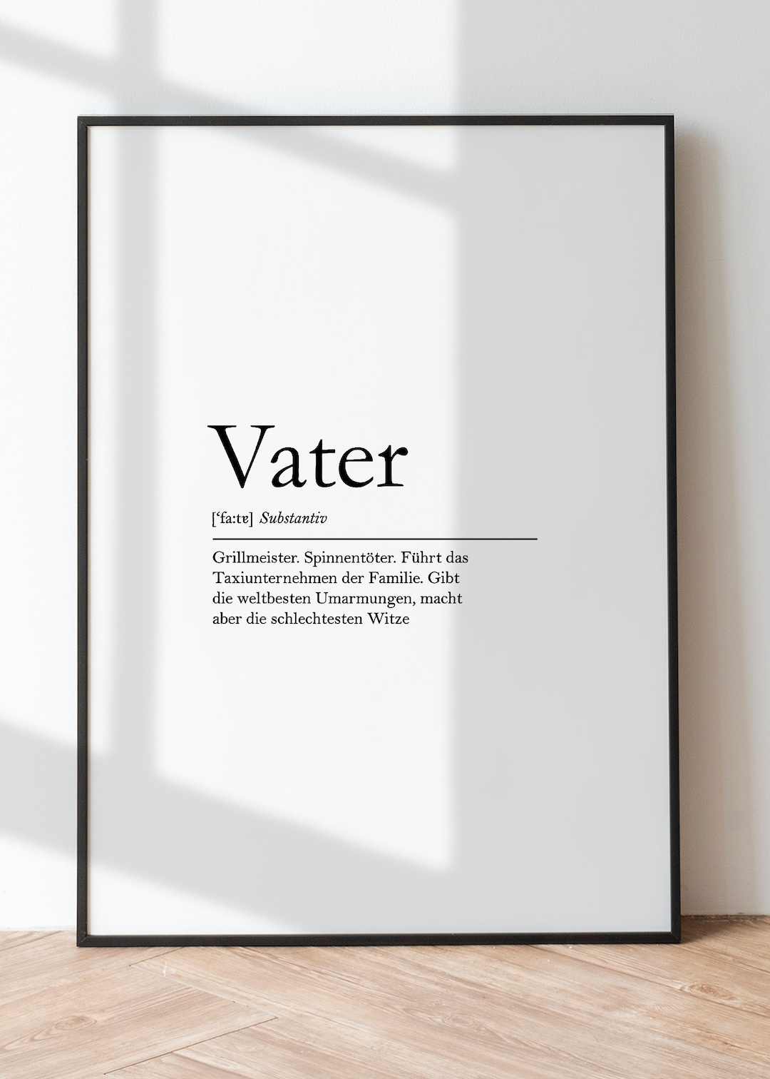 Definition Sign: Father Posters Printable Poster Print Digital Printing ...