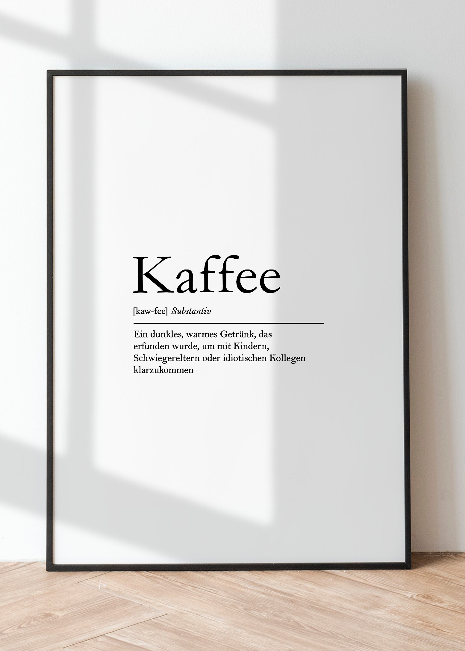 Definition-Sign: Kaffee Poster Printable Posterdruck - Etsy