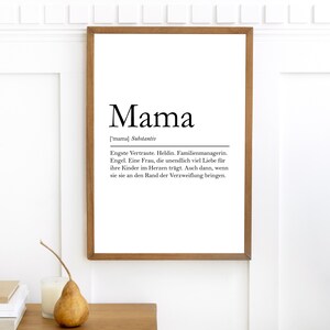Definition-sign: Mama | Poster | Printable | Poster Print | Digital ...