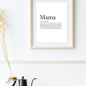 Definition-sign: Mama | Poster | Printable | Poster Print | Digital ...