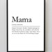 Definition-sign: Mama | Poster | Printable | Poster Print | Digital ...