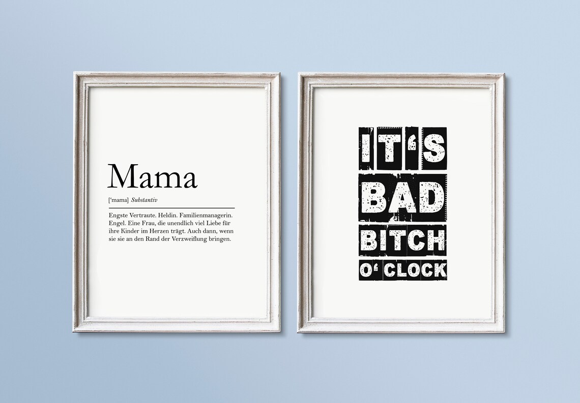 Definition-sign: Mama Poster Printable Posterdruck | Etsy