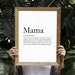 Definition-sign: Mama | Poster | Printable | Poster Print | Digital ...