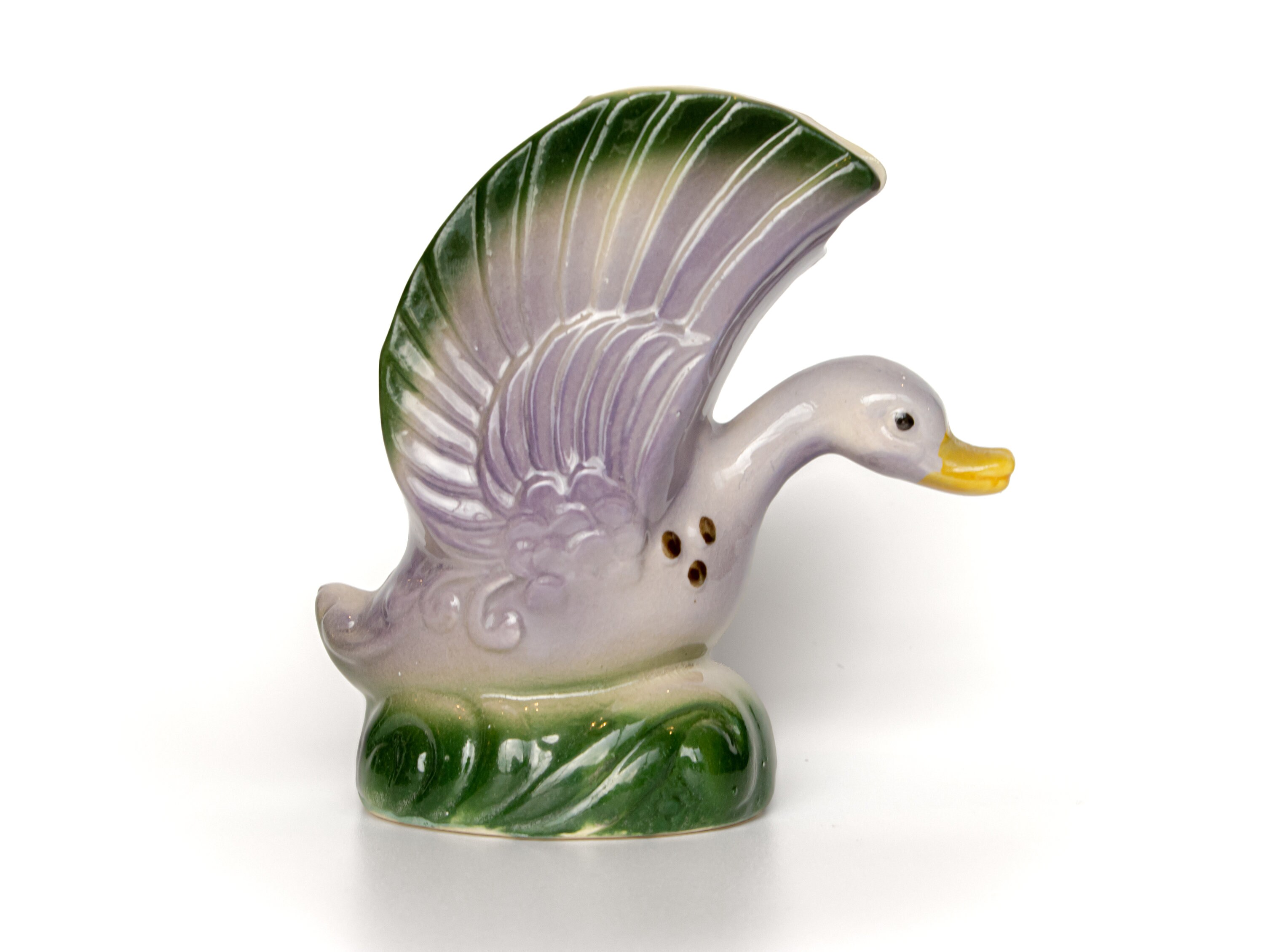 Royal Copley Ceramic Hand Painted Duck Planter Small 5 - Etsy