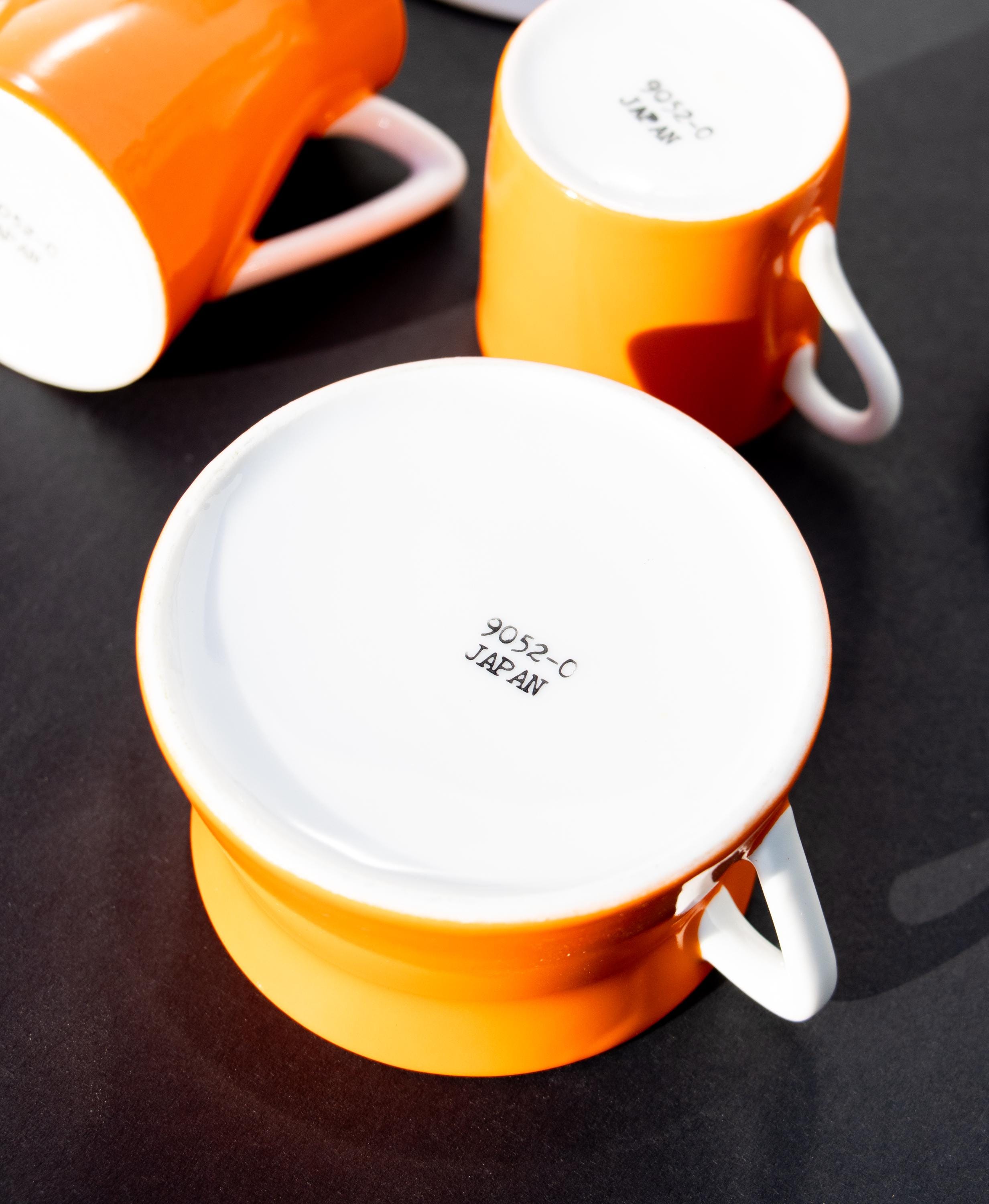 Vintage MCM Japan Orange White Tea Set Mid Century Modern Tea Set 1960s ...