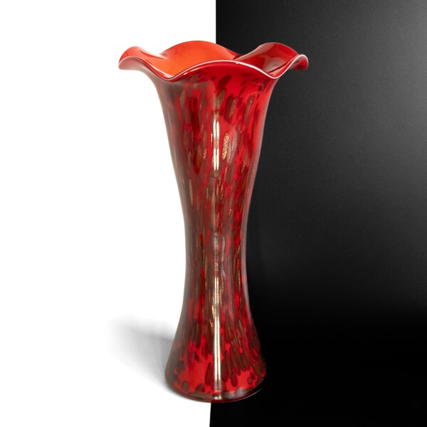 Ruffled Rim Vase - Etsy