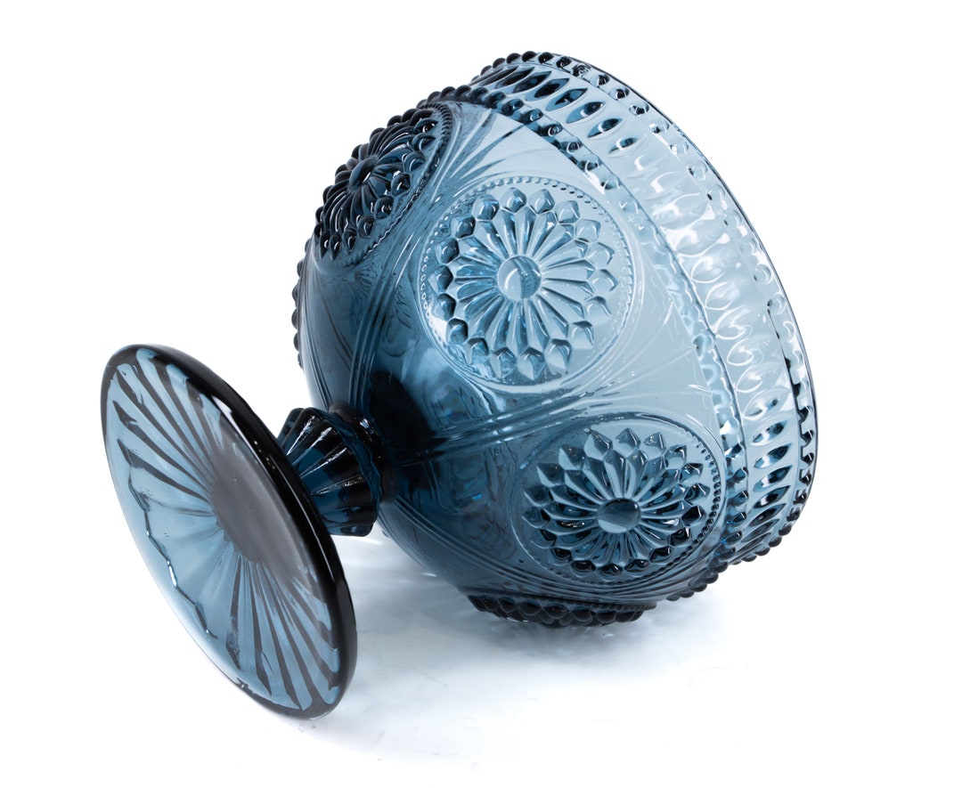 Godinger Modern Vintage Florentine Dessert Cup Dark Blue Patterned ...