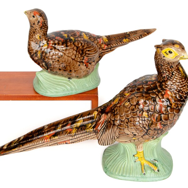 Ceramic Pheasant Figurine - Etsy