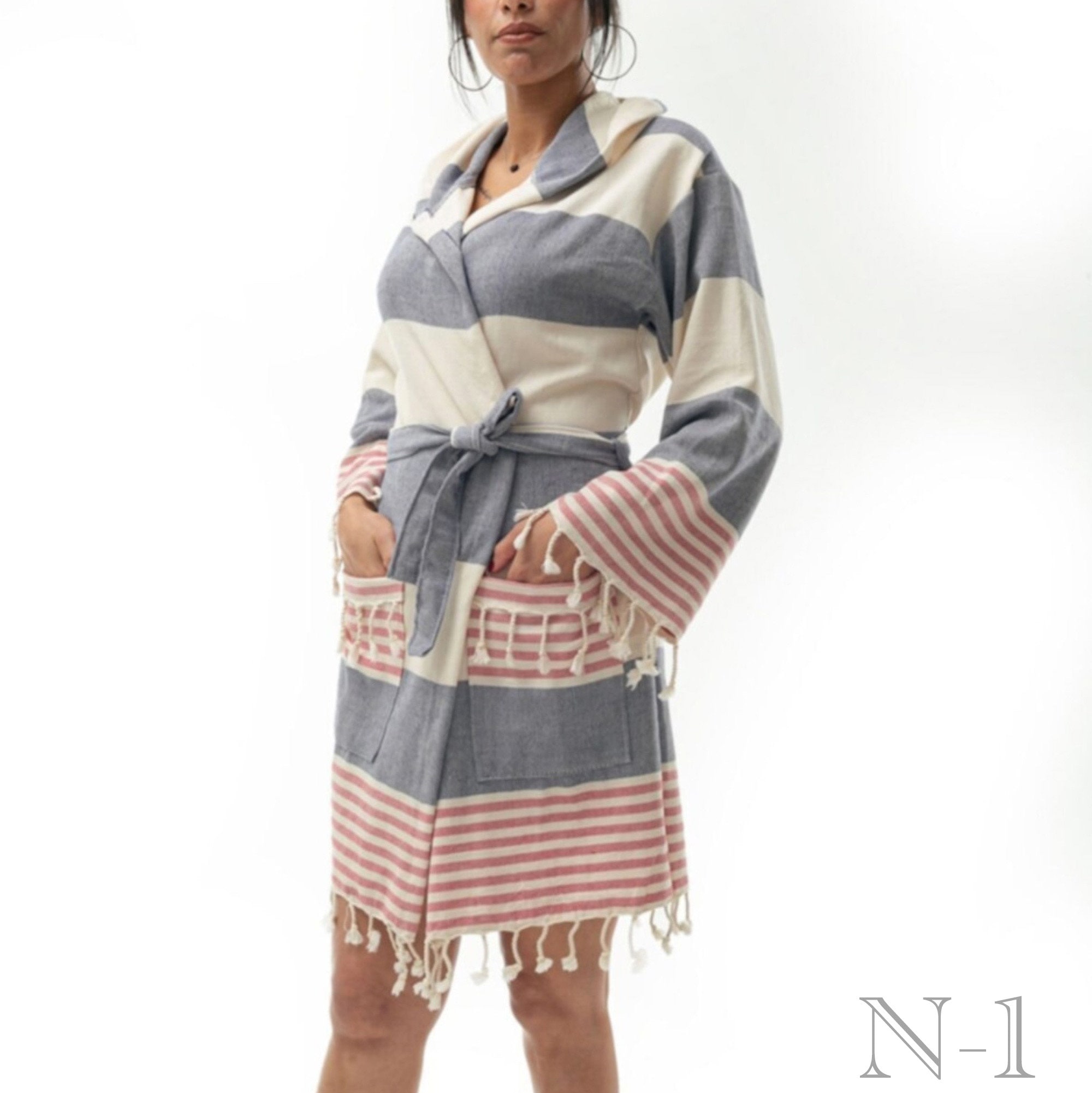 Robe Cotton Robe Beach robe Bathrobe Spa bathrobe Spa | Etsy