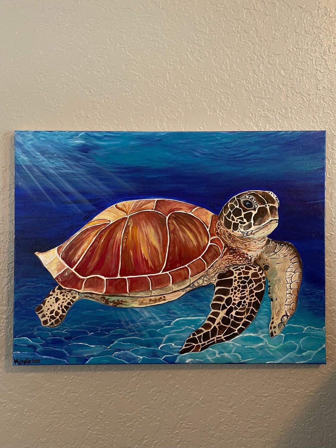 Loggerhead Sea Turtle - Etsy