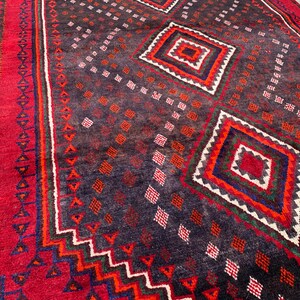 4'4'' X 7'7'' Handmade Carpet Wool on Wool Village Rug Bohemian Rug ...